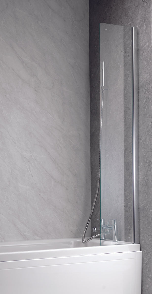 Ascent Mini 6mm Square Top Bath Guard Shower Screen – Bathdisc