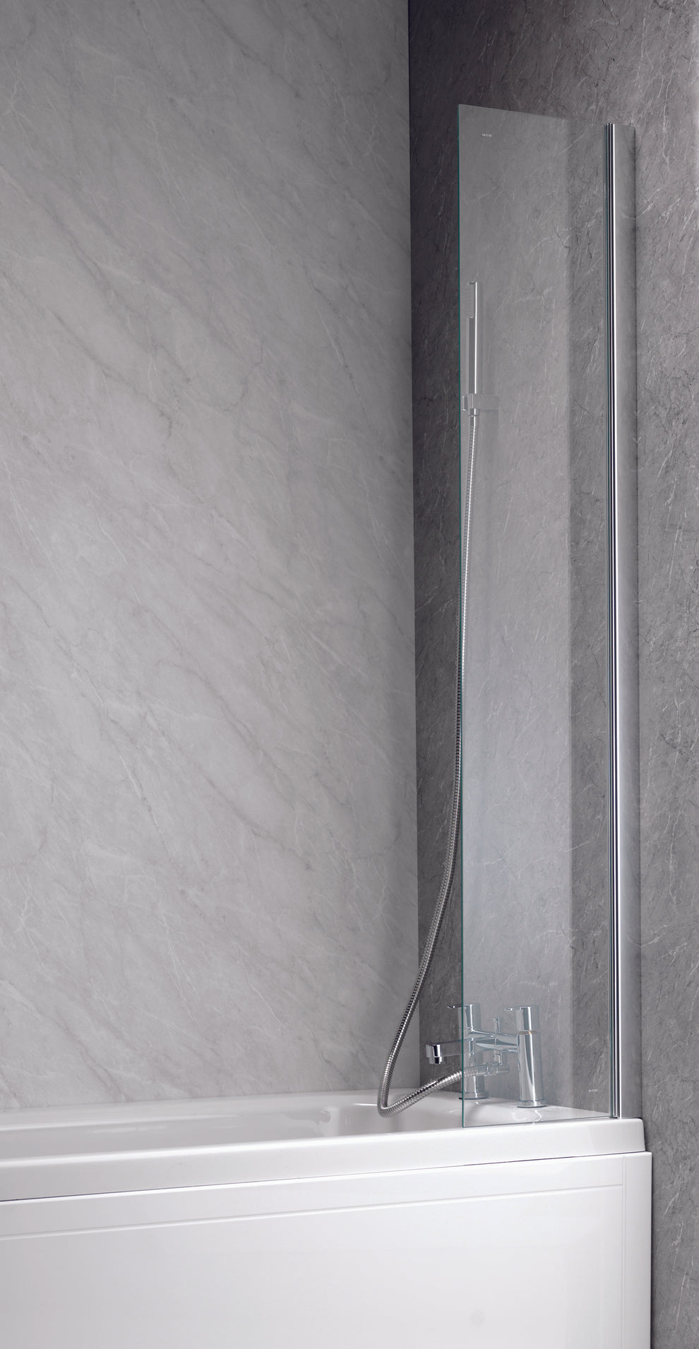 Ascent Mini 6mm Square Top Bath Guard Shower Screen – Bathdisc