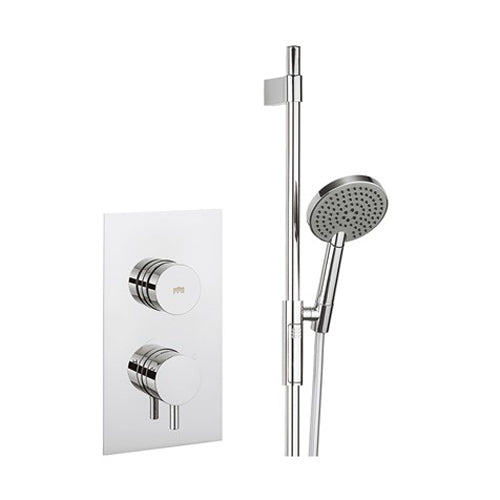 Crosswater Dial Kai Lever Trim Single Outlet Thermostatic Shower Valve ...