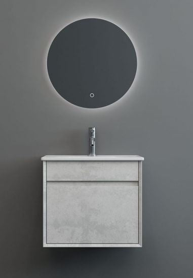 Essentials Alma 500mm Single Drawer cabinet in Natural Stone – Bathdisc