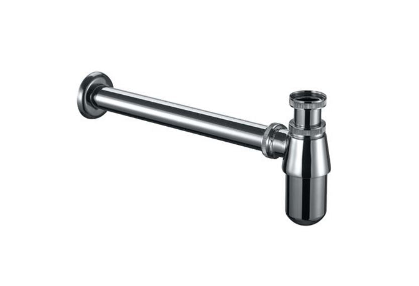 Britton Round Bottom Traditonal Bottle Trap - Chrome Finish – Sale